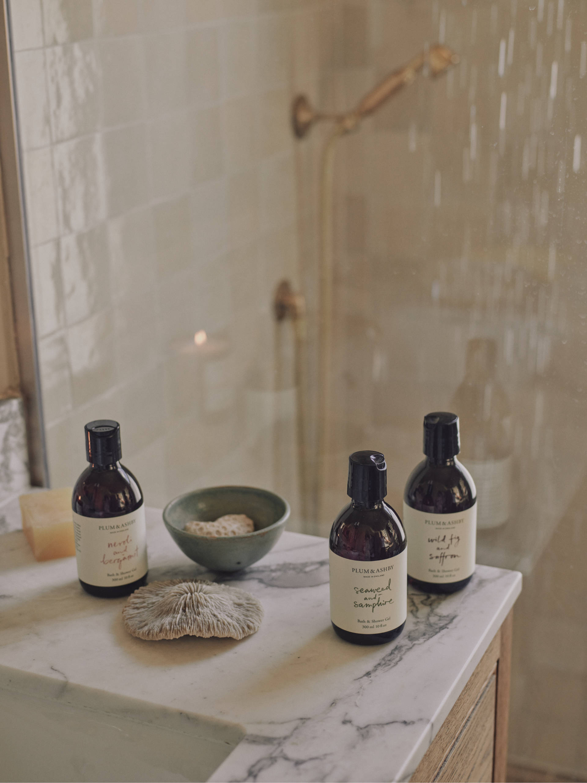Neroli & Bergamot Bath & Shower Gel – Plum & Ashby