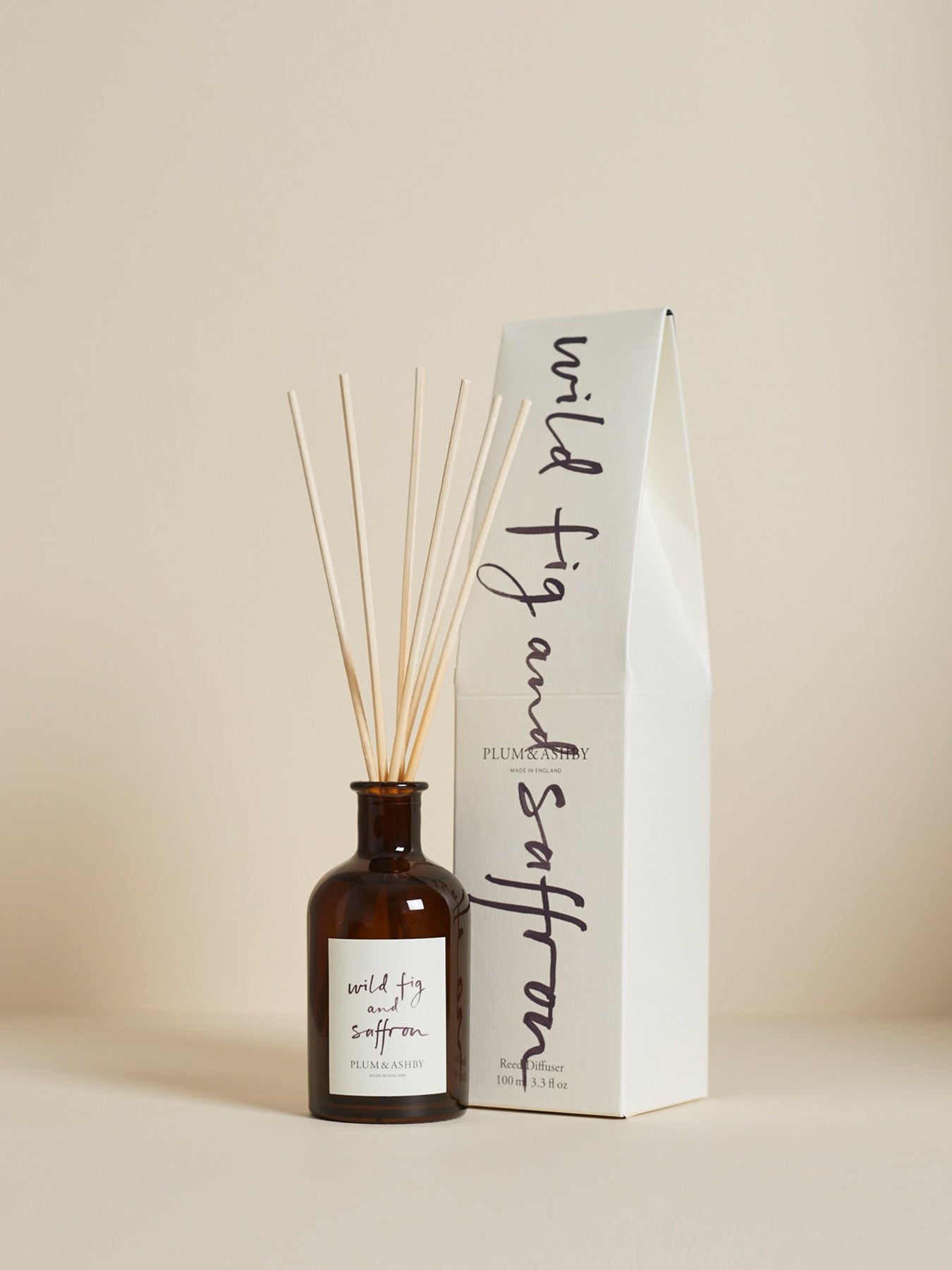 Wild Fig & Saffron Diffuser | Natural Reed Diffuser – Plum & Ashby