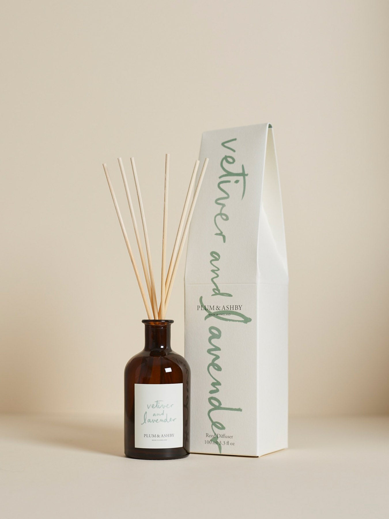 Lavender & Vetiver Diffuser | Natural Reed Diffuser – Plum & Ashby