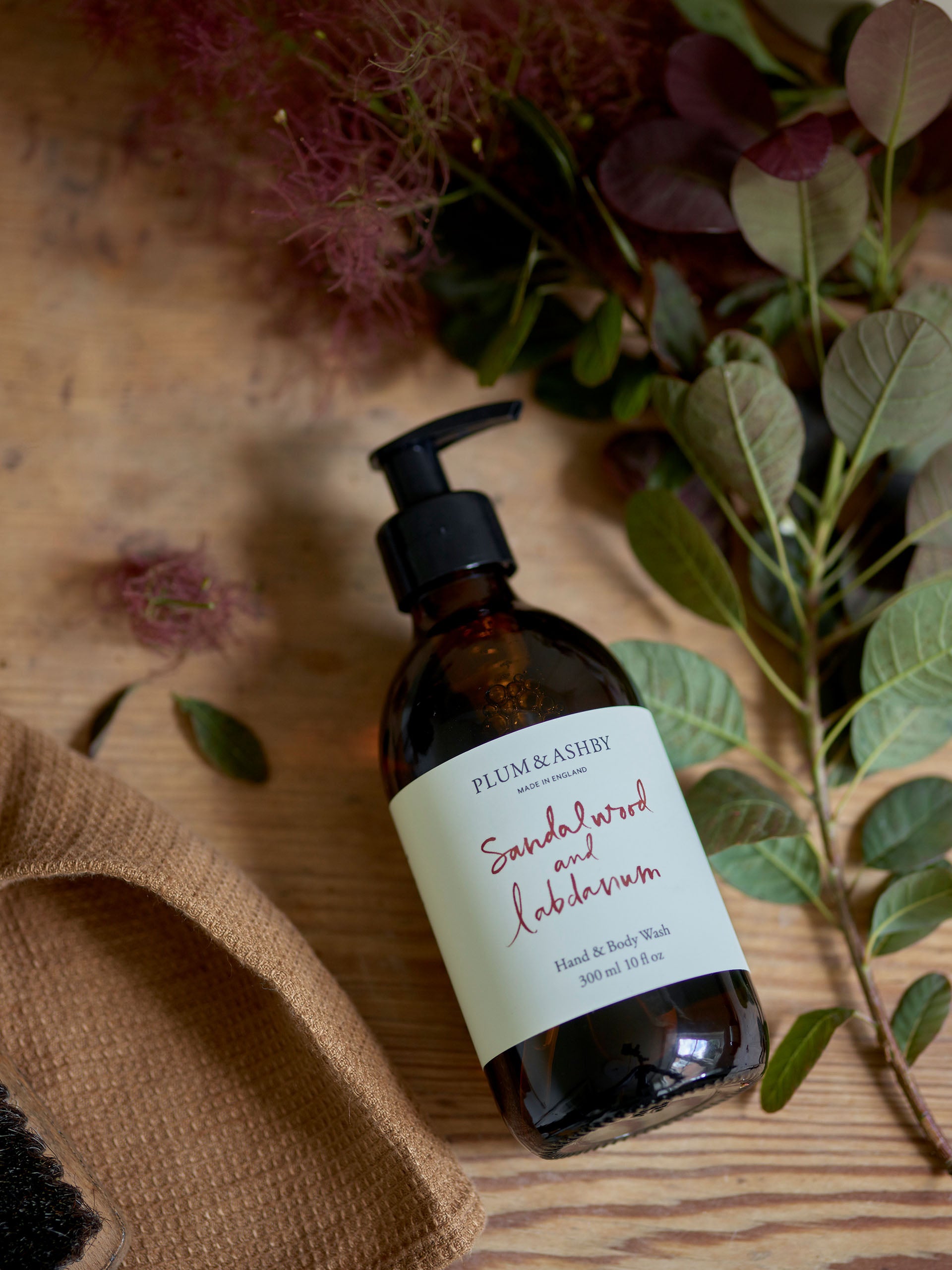 Sandalwood & Labdanum Hand & Body Wash & Lotion – Plum & Ashby