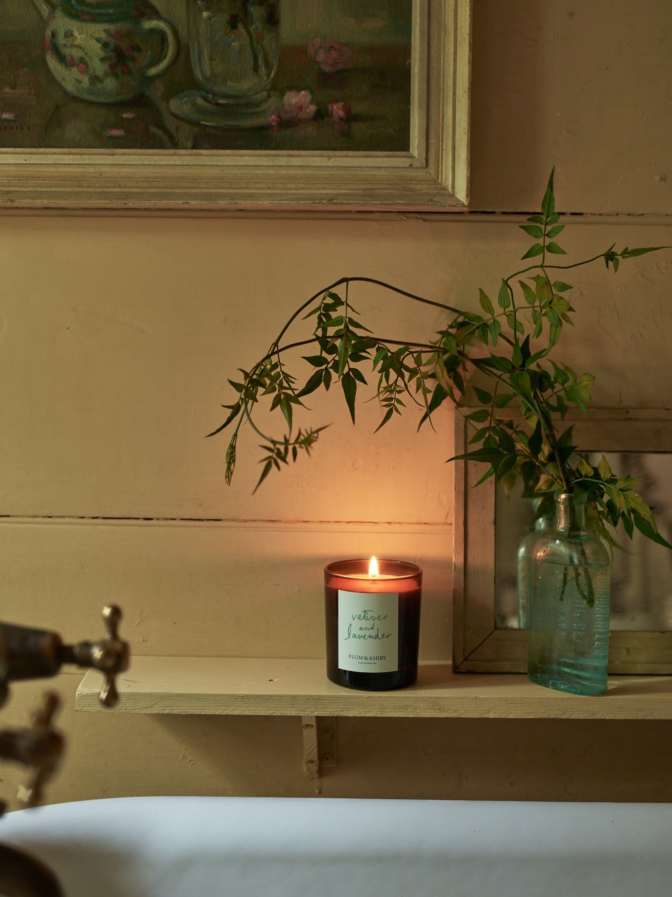 Lavender & Vetiver Candle | Soy Wax Candle – Plum & Ashby